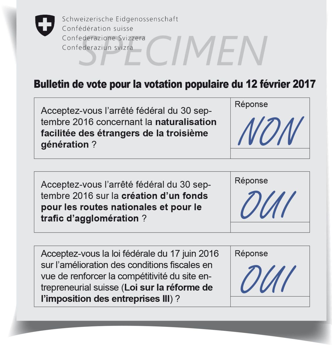 Mon bulletin de vote - Pierre André Page